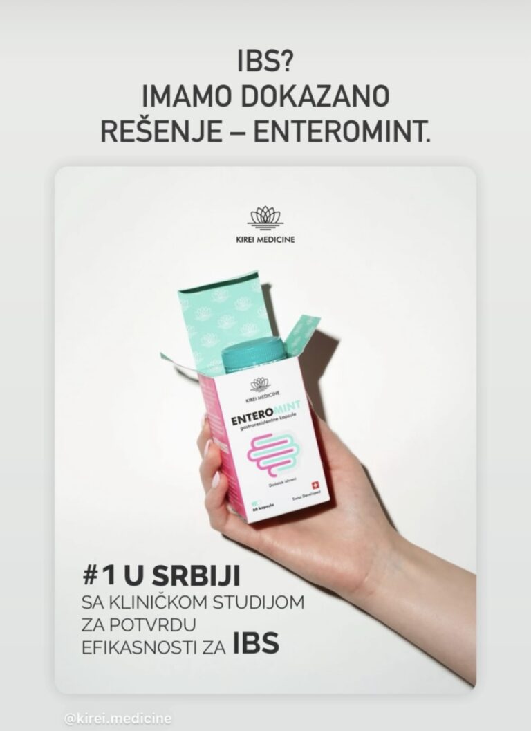 KIREI Enteromint | Olakšanje za IBS, Nadutost i Gasove